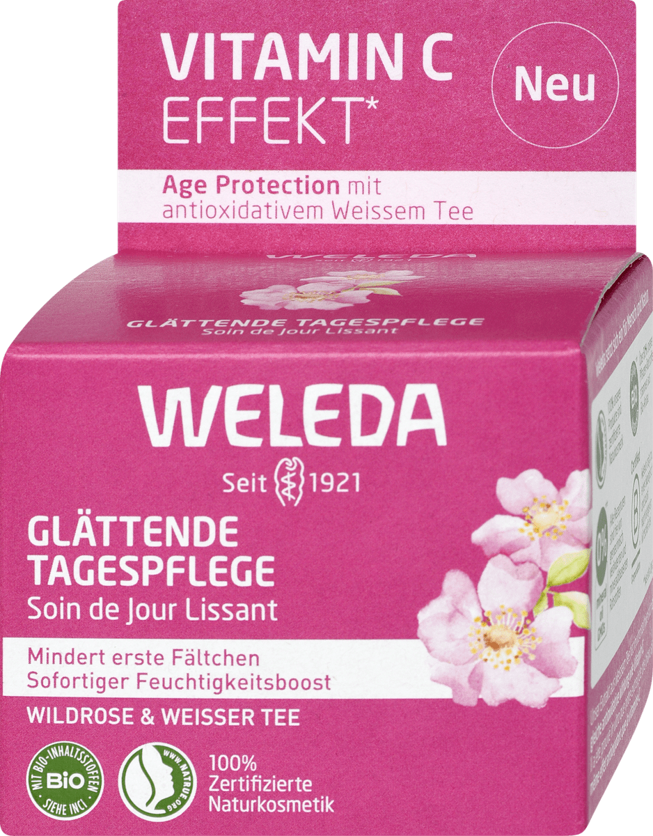 WELEDA denní pleťový krém Divoká růže & bílý čaj, 40 ml | dm.cz