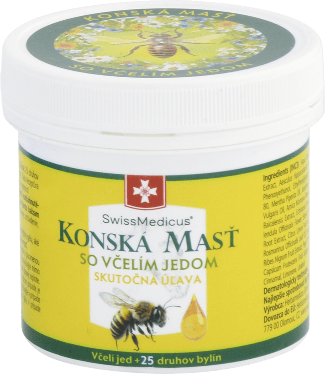 SwissMedicus Konská masť so včelím jedom, 150 ml | mojadm.sk