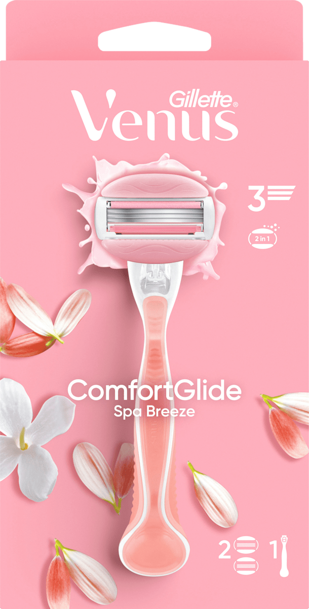 Gillette Venus Rasierer, Comfortglide Spa Breeze, 1 St dauerhaft ...