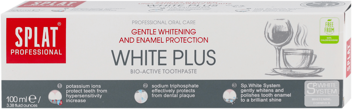SPLAT PROFESSIONAL PROFESSIONAL pasta za izbeljivanje zuba - WHITE PLUS ...