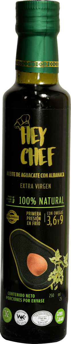 HEY CHEF Ulei de avocado cu busuioc, 250 g | dm.ro