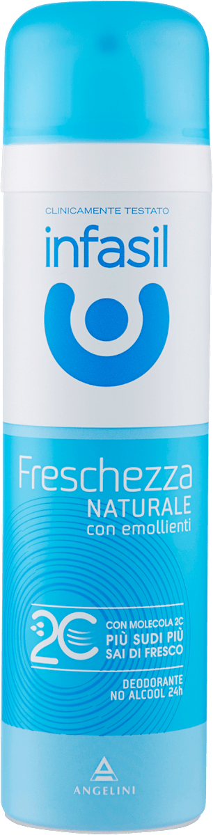 infasil Deodorante spray Freschezza Naturale con emollienti, 150 ml ...