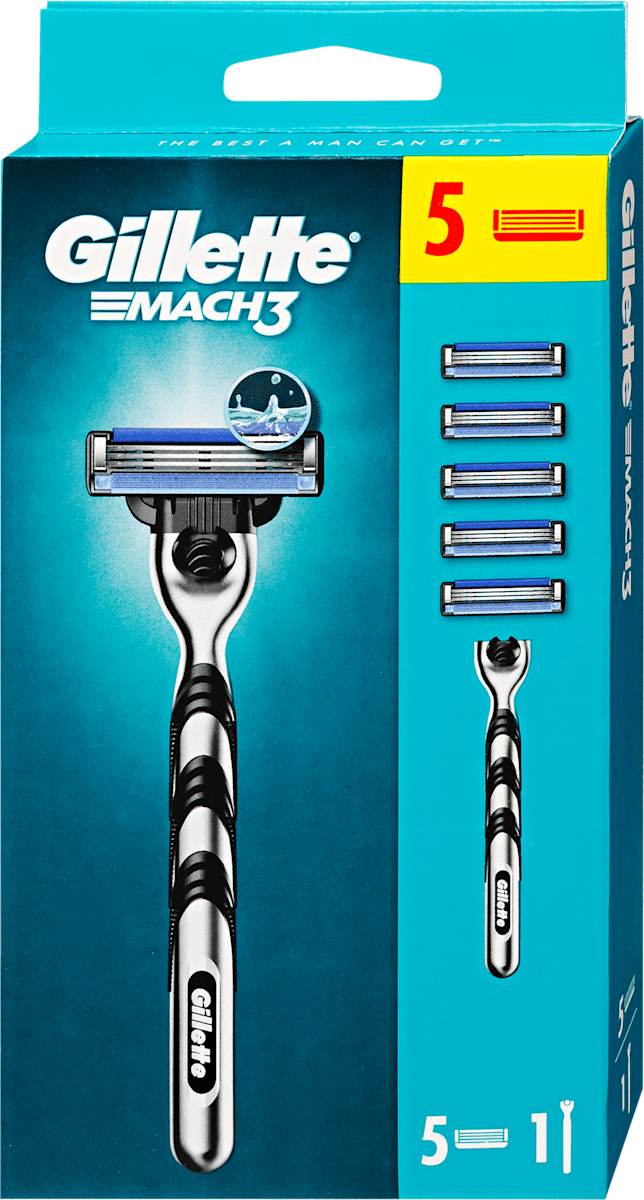 Gillette Mach3 borotva 5db betéttel, 1 db | dm.hu