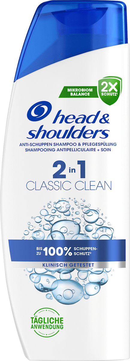 head&shoulders Shampoo Anti-Schuppen 2in1 Classic Clean, 250 ml ...