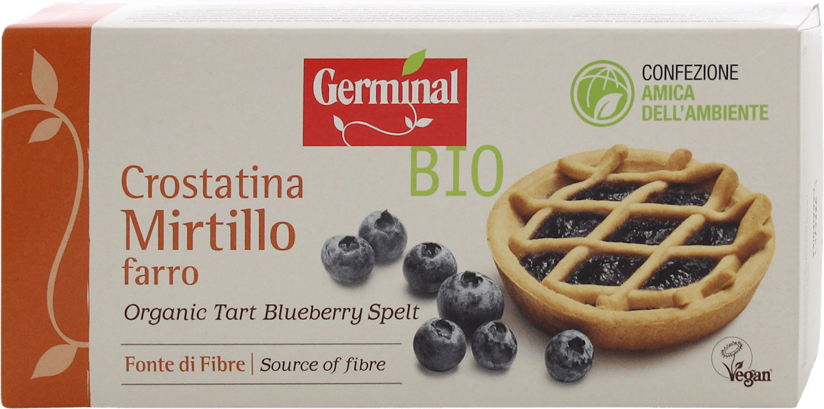 Germinal BIO Crostatina mirtillo e farro BIO, 200 g | dm Italia