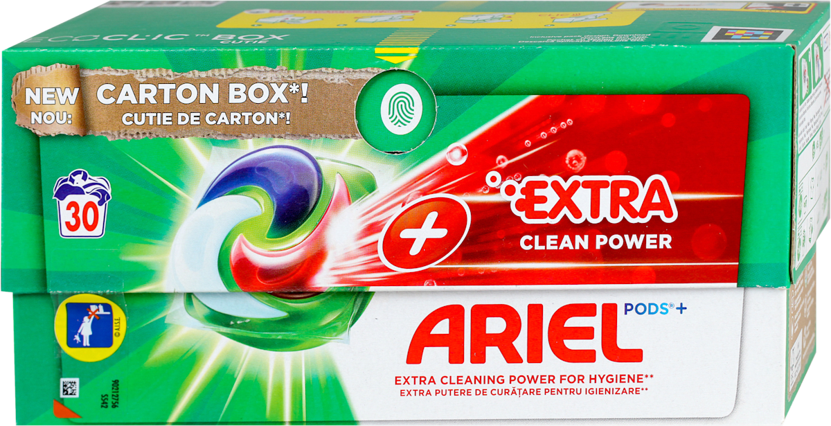 ARIEL +EXTRA CLEAN POWER kapsule za pranje veša, All in One, 30 kom | dm.rs