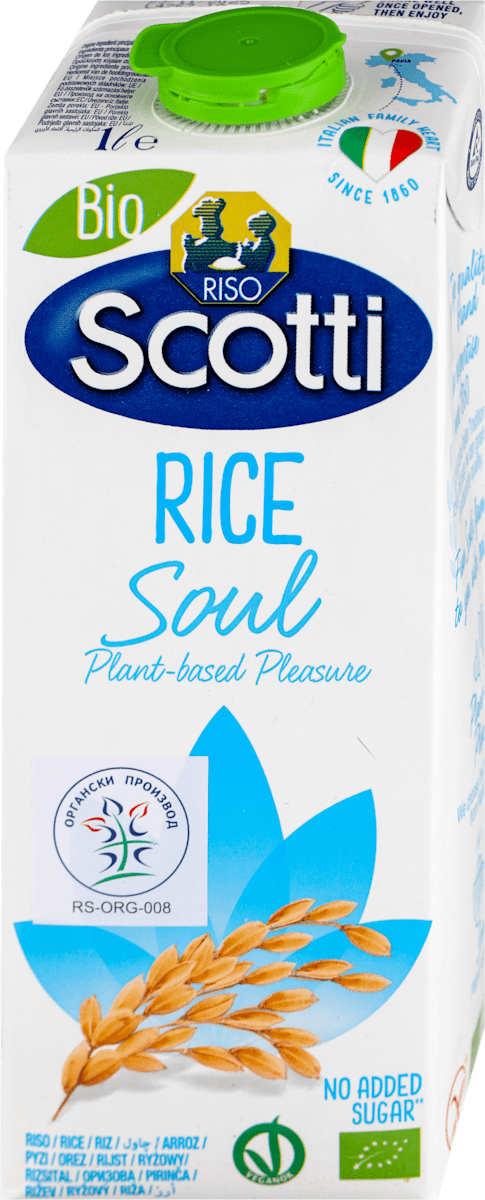 Riso Scotti Bio RICE Soul organski napitak od pirinča, 1 l | dm.rs