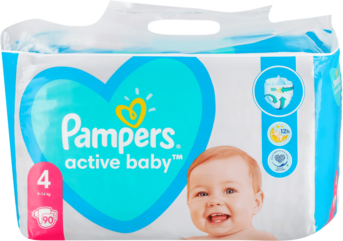 Pampers active baby Pelene, MAXI veličiina 4 (9 - 14 kg), Giant Pack ...