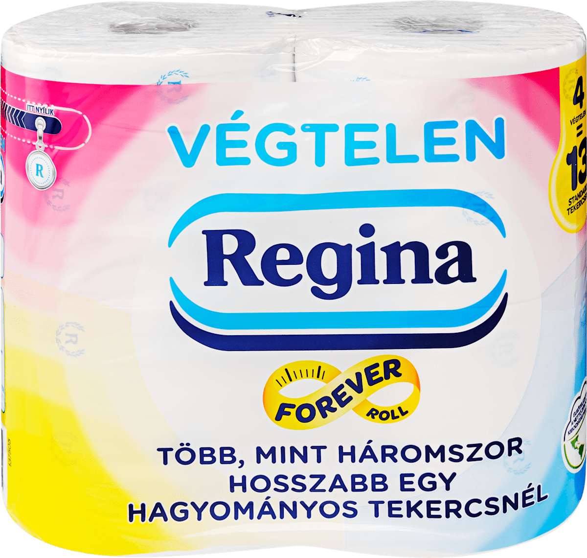 Regina Toalettpapír, Végtelen, 4 tekercs, 2 rétegű, 2 000 lap | dm.hu