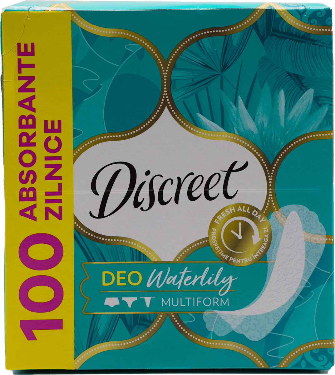 Discreet Absorbante zilnice Multiform Waterlily, 100 buc | dm.ro