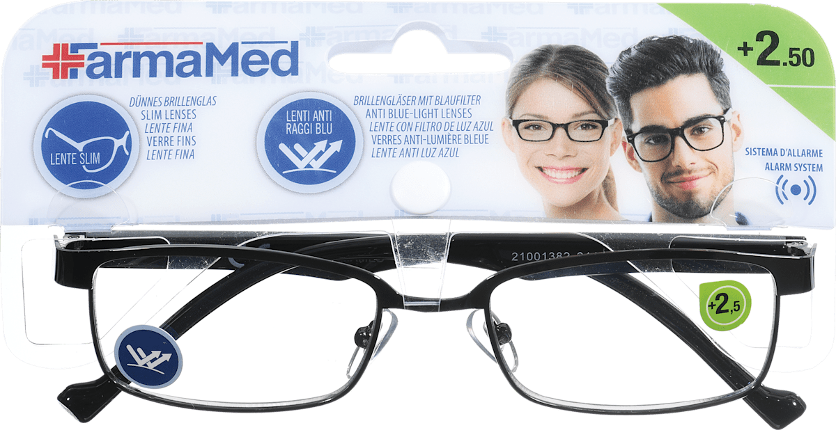 FarmaMed Bralna očala, dioptrija: +2,50, 1 kos | dm.si