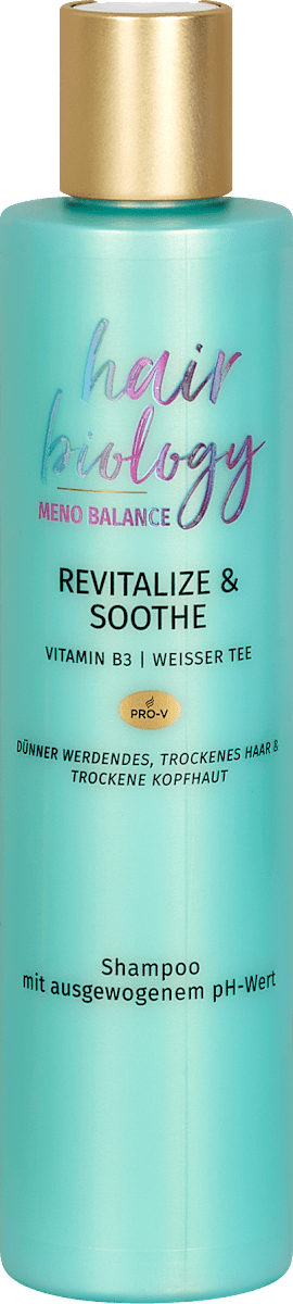 hair biology Meno Balance Revitalisierendes & Beruhigendes Shampoo, 250 ...