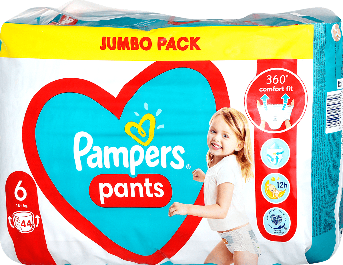 Pampers Pelene-gaćice jumbo pack vel. 6 (15+ kg), 44 kom. | dm.hr
