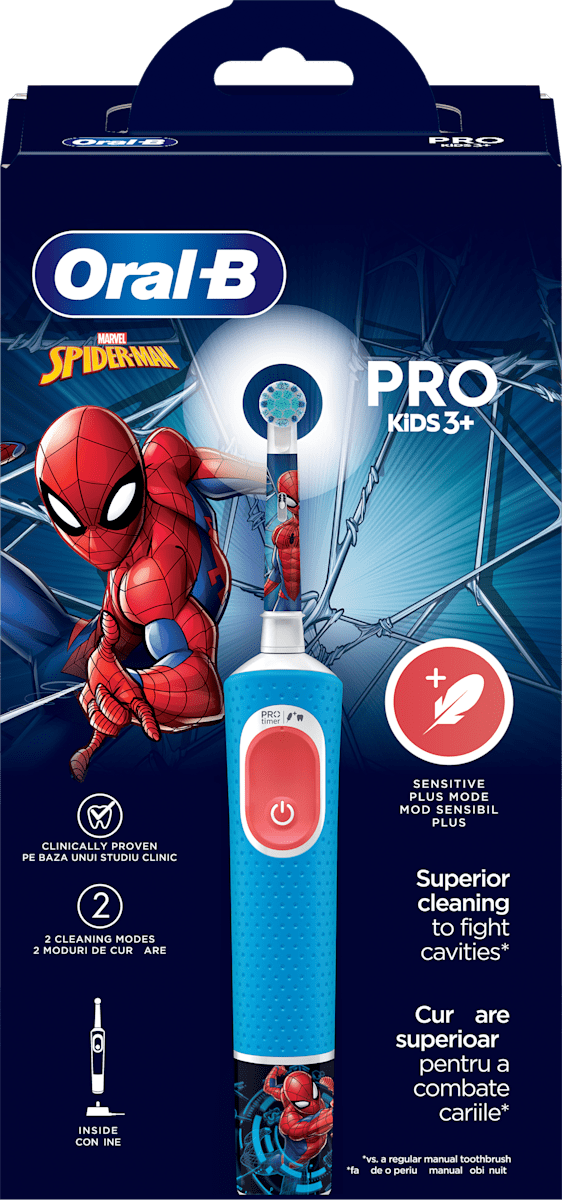 Oral-B PRO Kids električna četkica za zube, Spiderman 3+ god, 1 kom ...