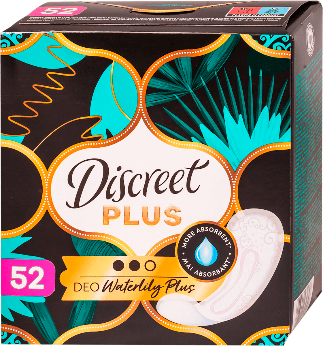 Discreet DEO Waterlily PLUS dnevni ulošci, 52 kom | dm.rs