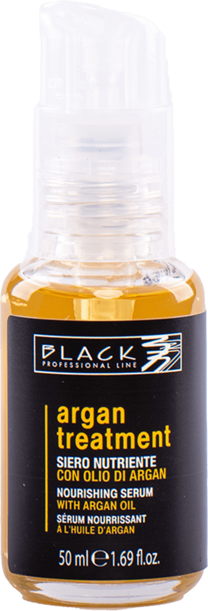BLACK PROFESSIONAL LINE Подхранващ серум за коса с арганово масло, 50 ...
