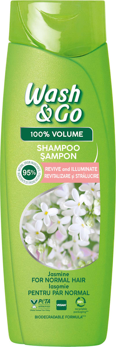 Wash&Go Шампоан за коса с екстракт от жасмин, 360 ml | dm България