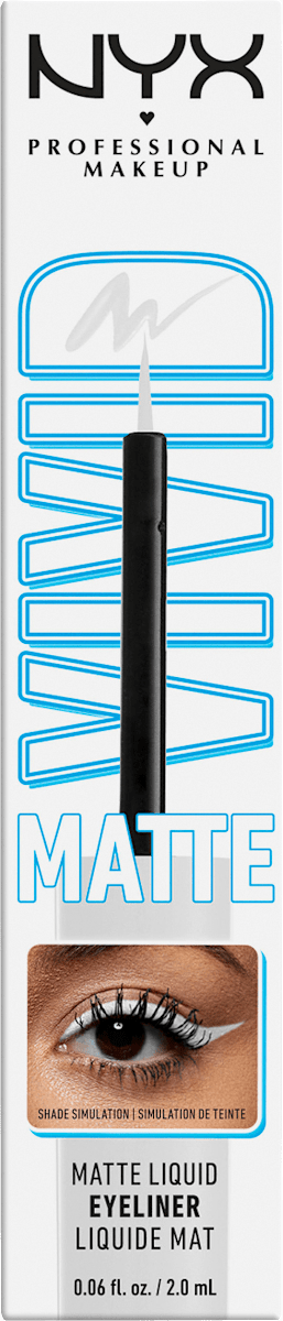 NYX PROFESSIONAL MAKEUP Eyeliner Vivid Matte 02 White, 2 ml | dm.at