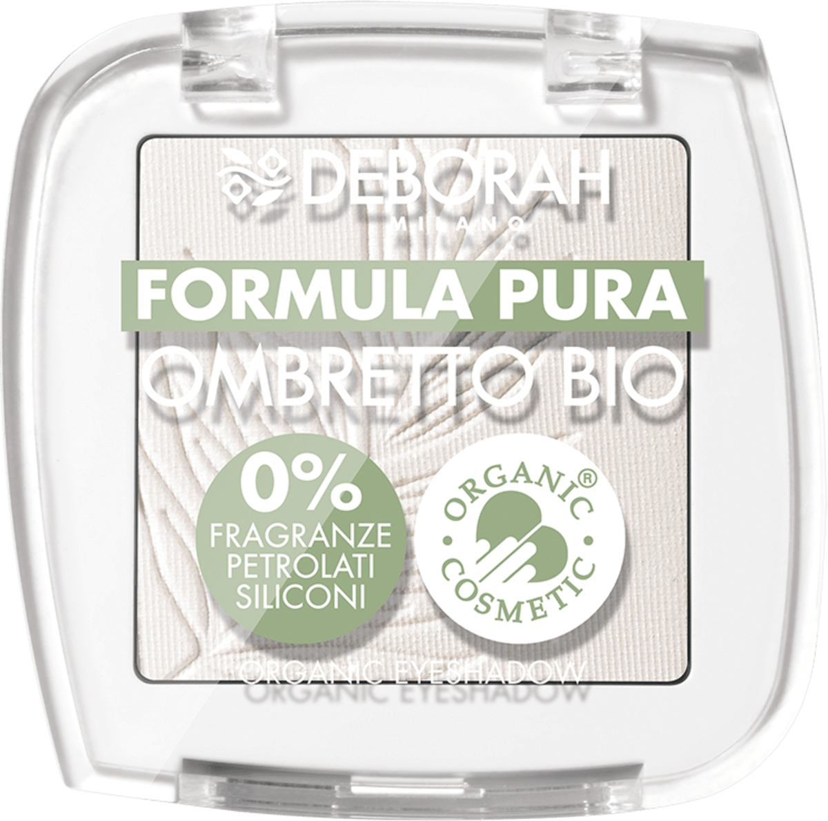 DEBORAH MILANO FORMULA PURA Ombretto mono bio - n. 01, 1 pz | dm Italia