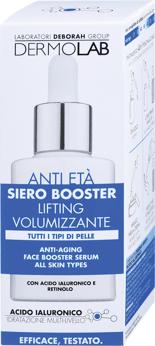 DERMOLAB Siero booster antietà lifting volumizzante, 30 ml | dm Italia