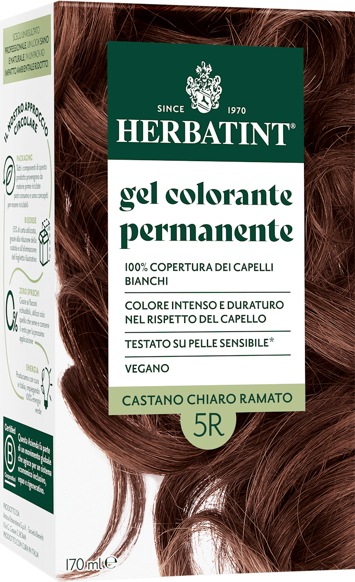 HERBATINT Gel colorante permanente 5R Castano Chiaro Ramato, 1 pz | dm ...
