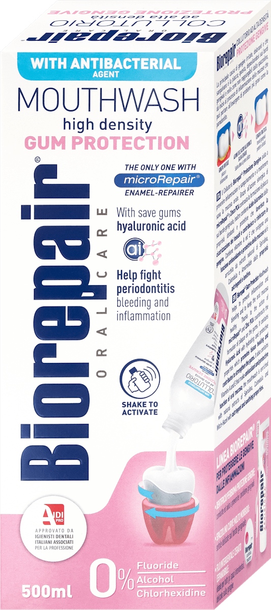 Biorepair ústní voda high density GUM PROTECTION, 500 ml | dm.cz