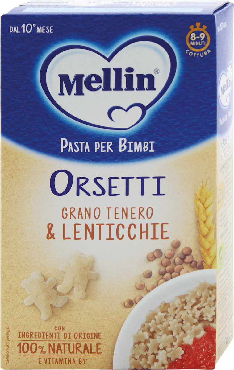 Mellin Orsetti di grano tenero e lenticchie, 280 g | dm Italia