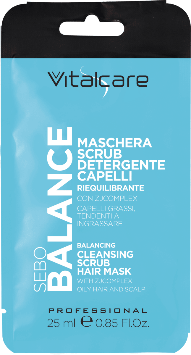 vitalcare Maschera Scrub Detergente Capelli Sebo Balance, 25 ml | dm Italia