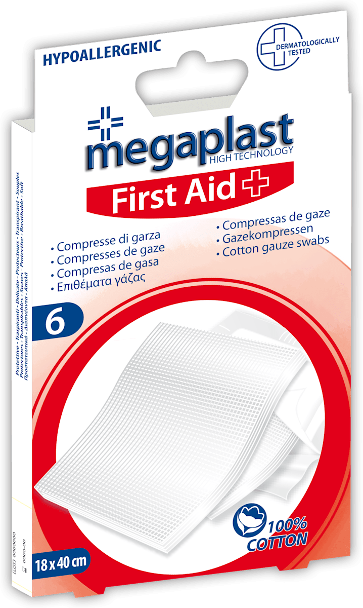 megaplast Compresse di garza sterili, 6 pz | dm Italia