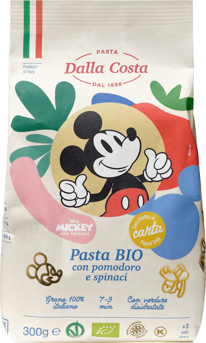 Dalla Costa Nudeln Bio Pasta Disney Mickey & Friends, 300 g | dm.at