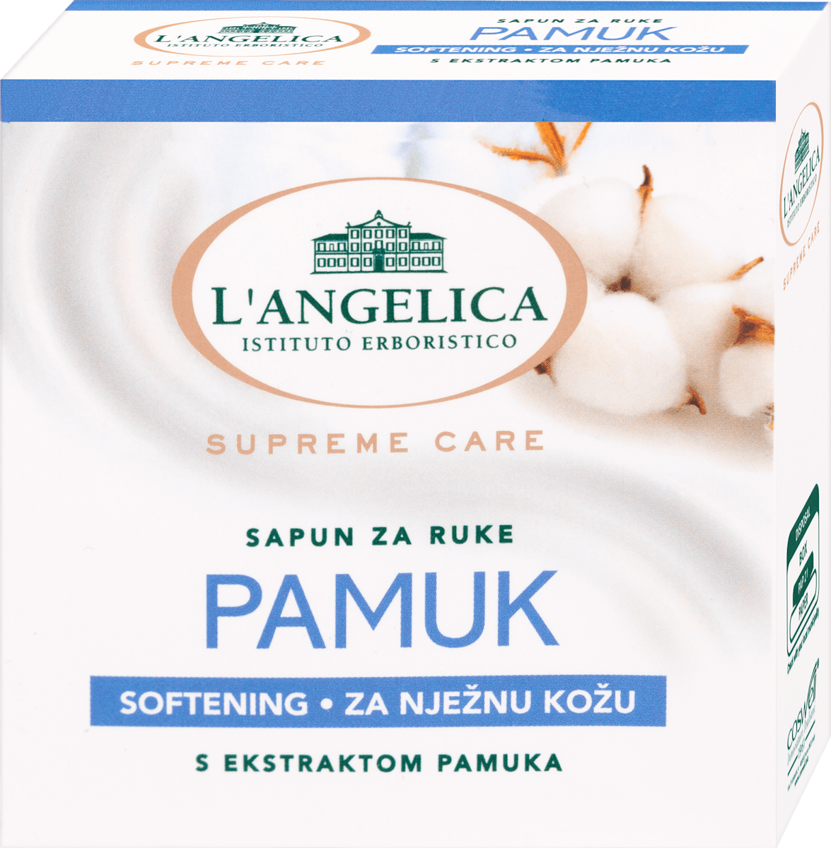 L'ANGELICA Pamuk Softening kruti sapun za ruke, 100 g | dm.hr