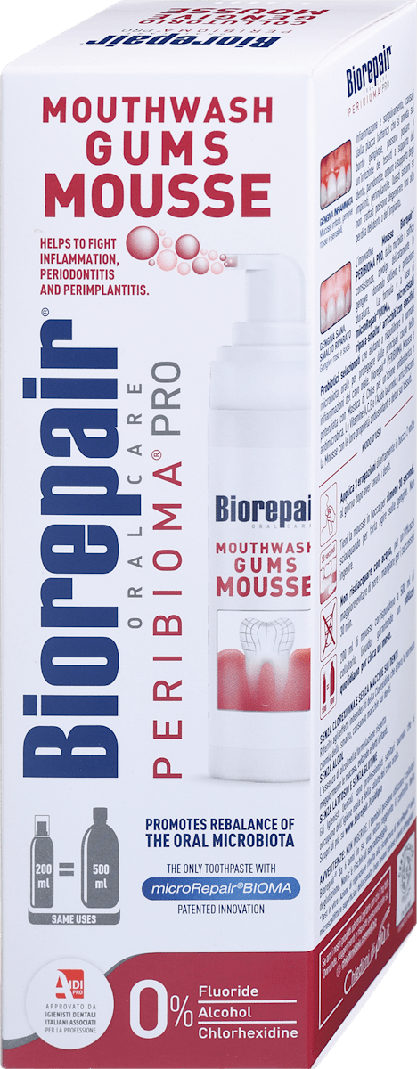 Biorepair Ustna voda GUMS MOUSSE, 200 ml | dm.si