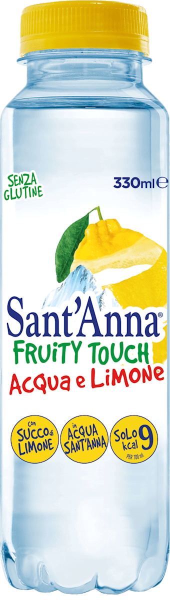 Sant'Anna FRUITY TOUCH Acqua aromatizzata al gusto di limone, 330 ml ...