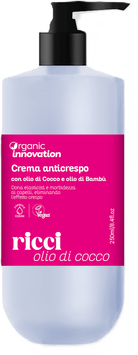 Organic Innovation Crema anticrespo ricci con olio di cocco e bambù ...