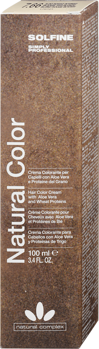 SOLFINE Barva za lase Natural Color, 7.66 Intenzivna rdeča-blond, 1 kos ...