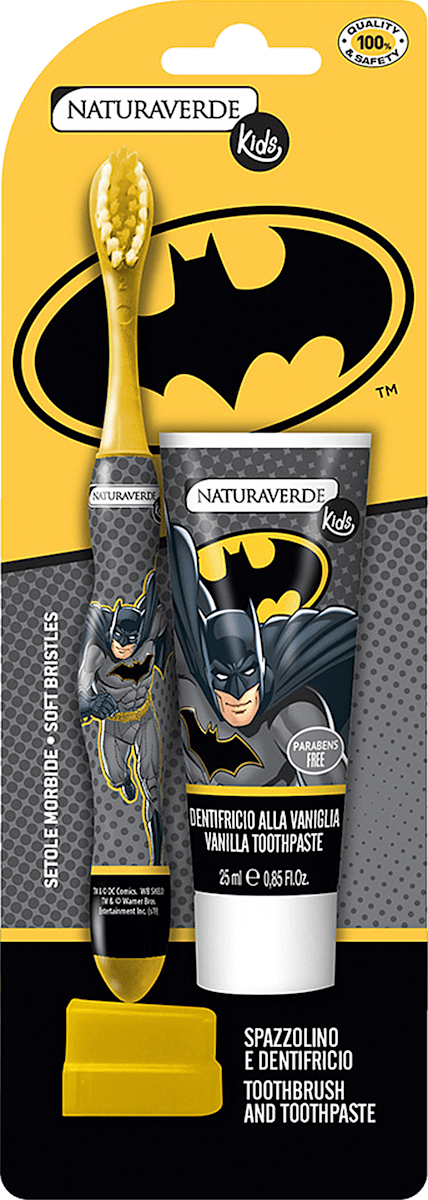 NATURAVERDE KIDS Batman set četkica i pasta za zube, 1 kom. | dm Bosna ...