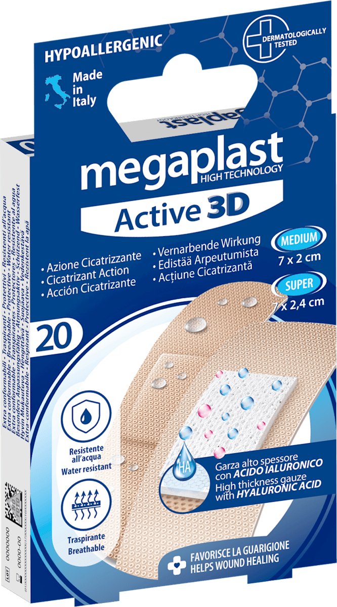 megaplast Cerotti Active 3D, 20 pz | dm Italia