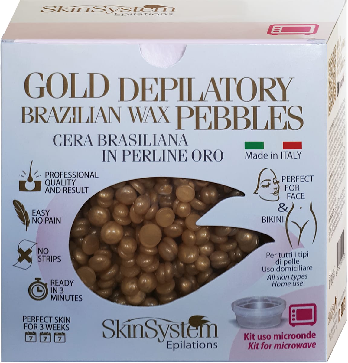 SkinSystem Комплект за епилация Brazilian Wax Pebbles, 1 бр. | dm България