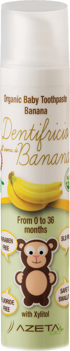 AZETA bio Baby pasta za zube za decu - banana, 0-36 meseci, 50 ml | dm.rs