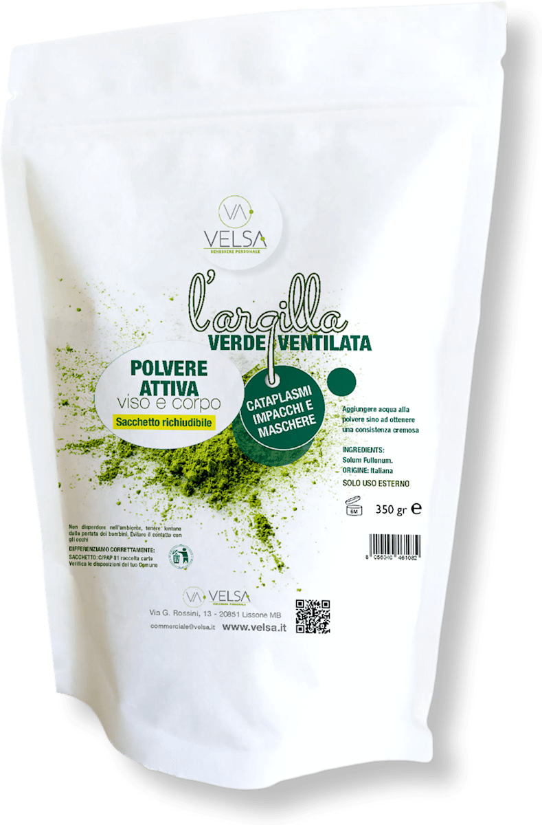 VELSA Argilla Verde Ventilata, 350 g | dm Italia