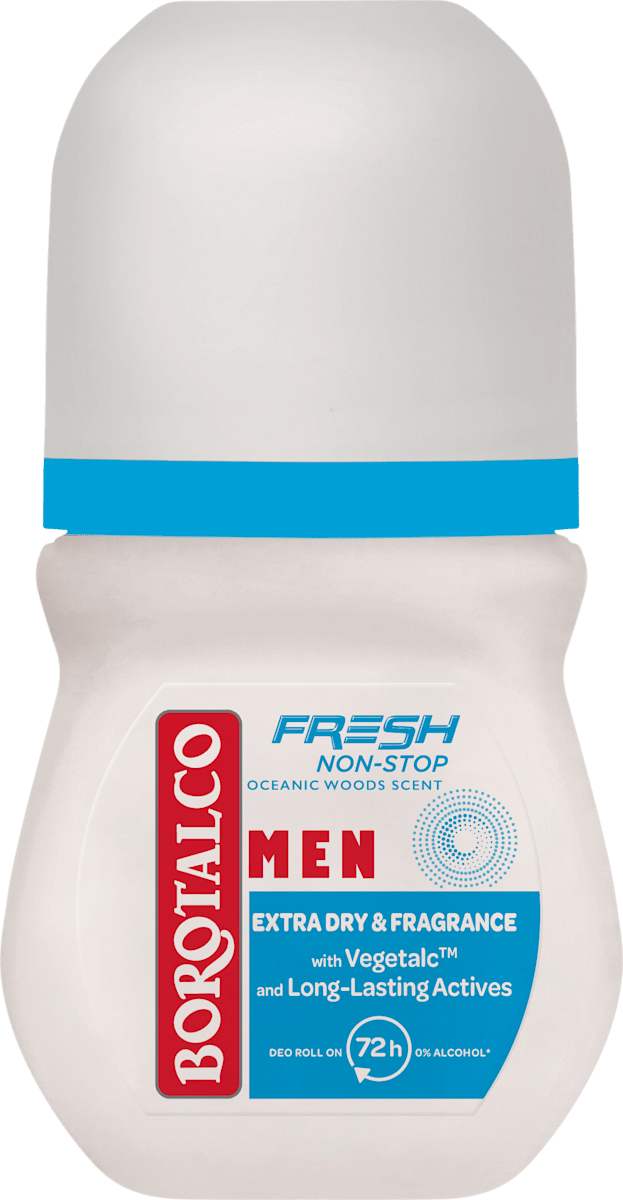 Borotalco Deo Roll-on Men Fresh non-stop oceanic woods, 50 ml | dm.at