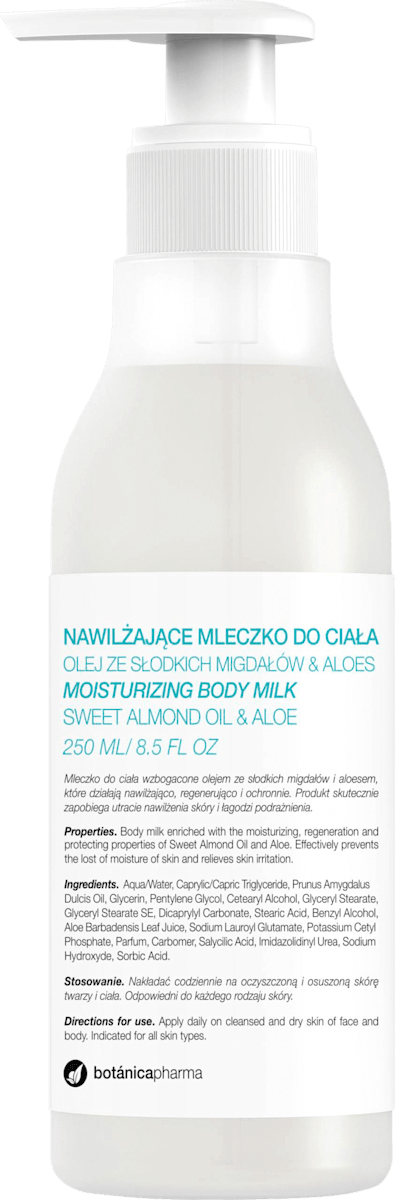 botánicapharma Mleczko do ciała olej ze słodkich migdałów & aloes, 250 ml kupuj w zawsze ...