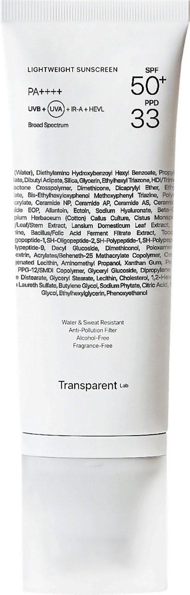 Transparent Lab Sonnencreme Gesicht Lightweight LSF 50+, 100 ml ...