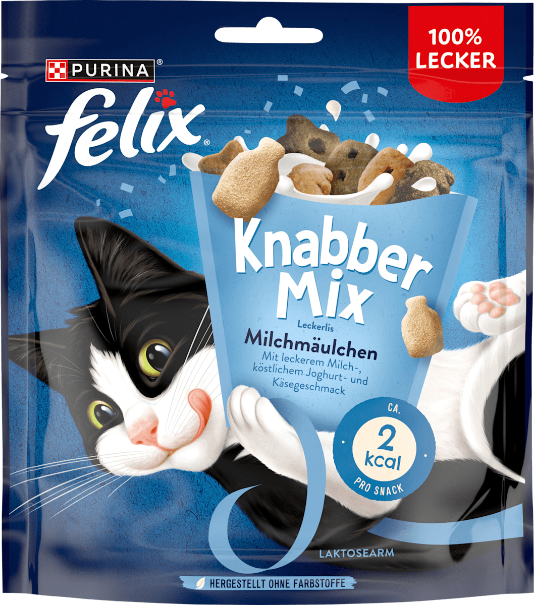 Felix Katzenleckerli Knabber Mix Milchmäulchen, 120 g dauerhaft günstig ...