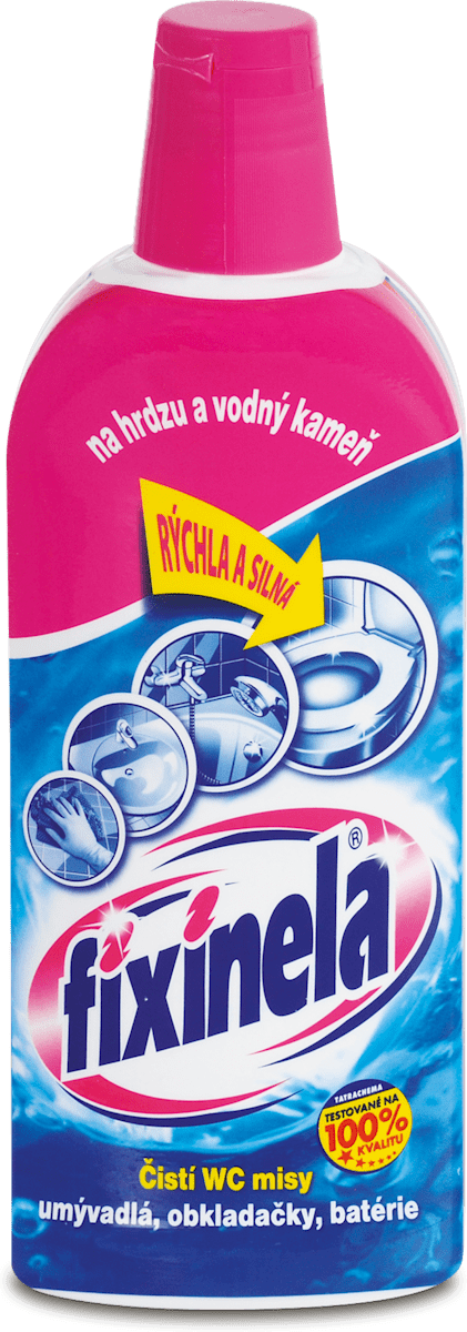 fixinela Čistič na vane, umývadlá, obkladačky, WC misy, 500 ml | mojadm.sk