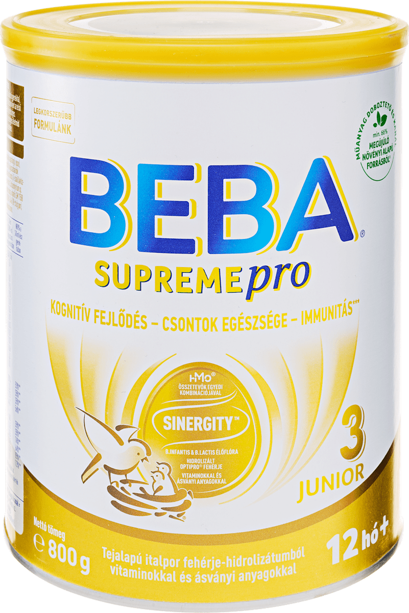 BEBA Supremepro 3 Junior tejalapú italpor fehérje-hidrolizátumból, 800 ...