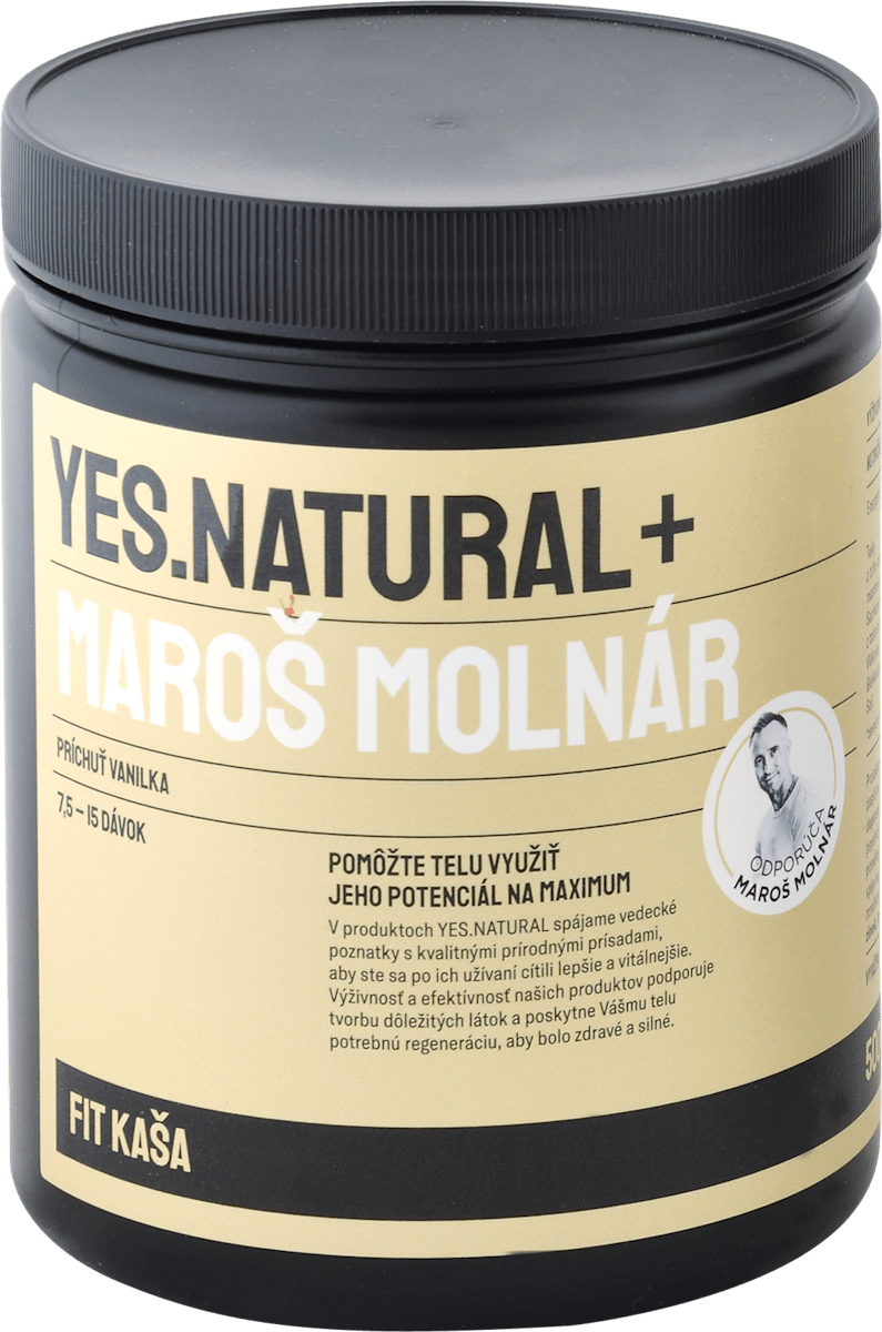 YES.NATURAL Proteínová Fit kaša príchuť vanilka, 500 g | mojadm.sk