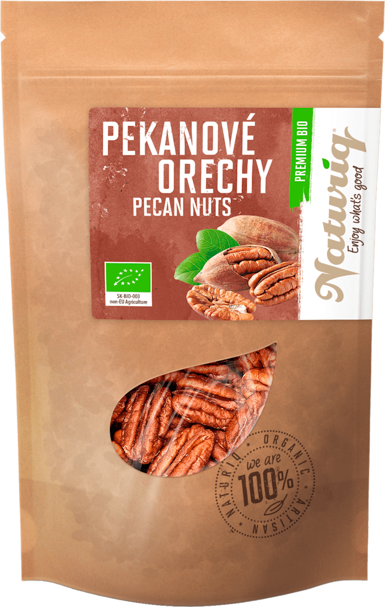 Naturiq Pekanové orechy Premium BIO, 100 g | mojadm.sk