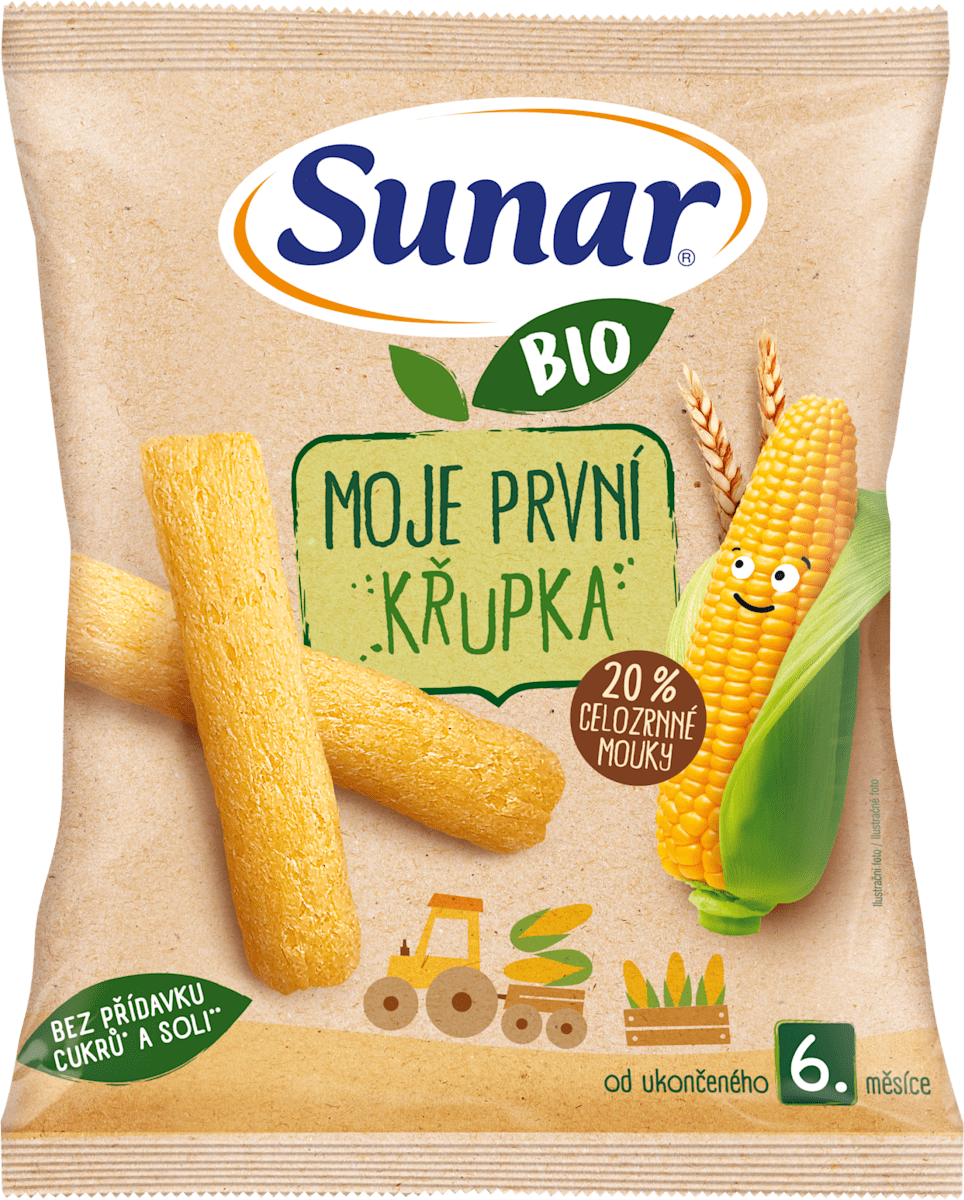 Sunar BIO moja prvá detská chrumka 6m+, 25 g | mojadm.sk