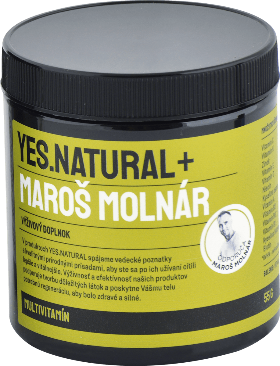 YES.NATURAL Kapsuly Multivitamín, 55 g | mojadm.sk